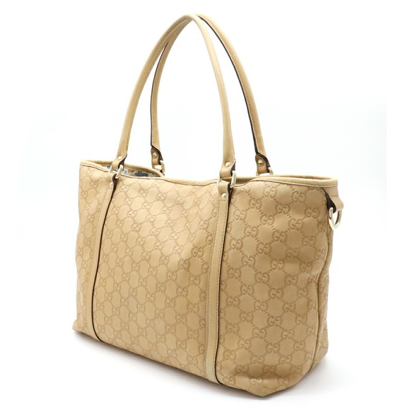 Gucci | Bags | Gucci Handbag Leather Tan Tote Sima Shoulder Brown ...